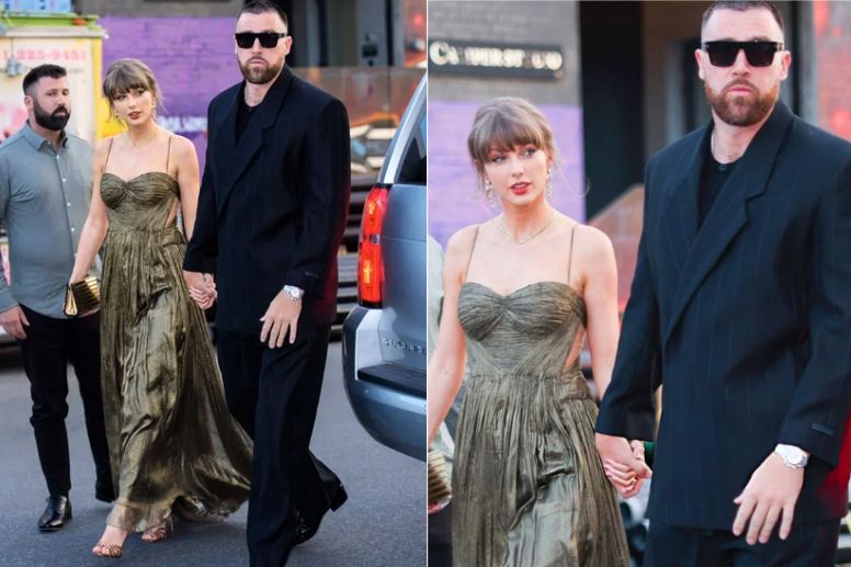 Taylor Swift’s $6K gold Grecian look steals attention on Brooklyn ...