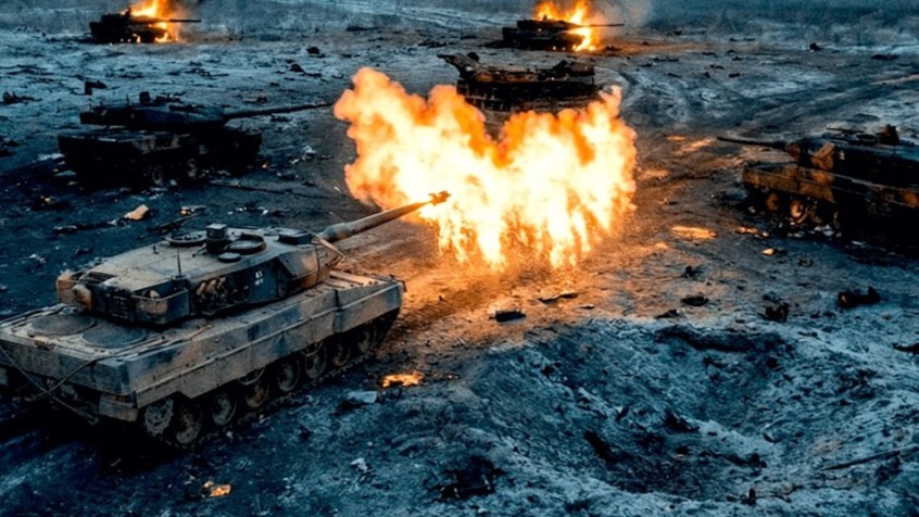 Russische Lancet-Drohnen verwandelten Deutschlands Leopard 2A6 in eine ...