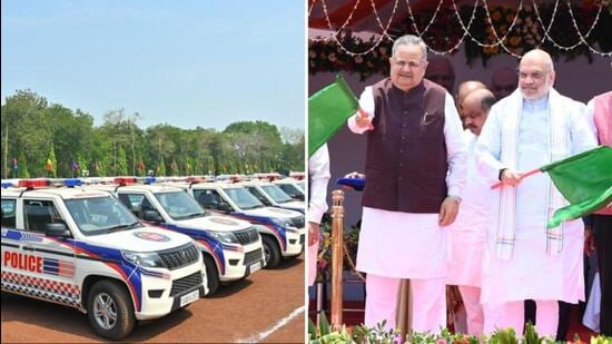 Amit Shah launches Dial 112 fleet, forensic vans in Chhattisgarh