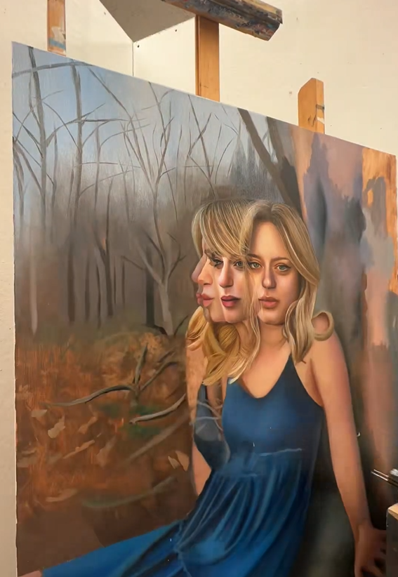 Fast painting timelapse: Creative art process from start to finish