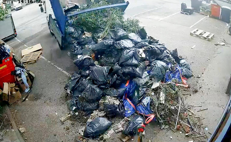 CCTV shows truck dumping huge waste pile in fly-tipping hotspot