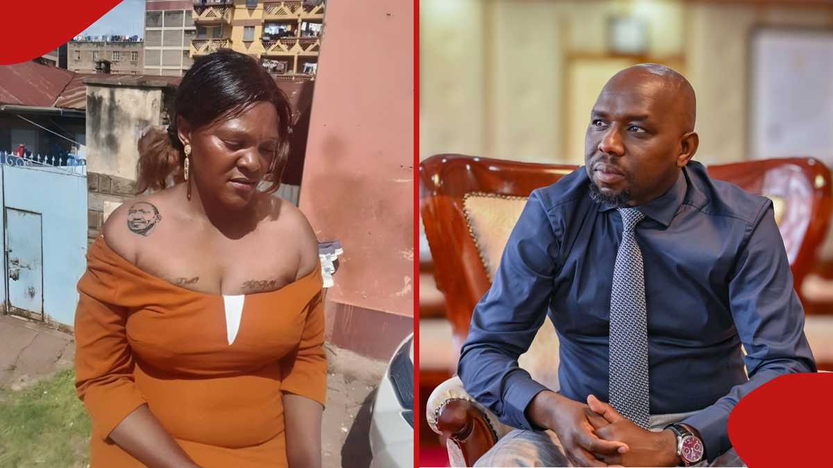Kipchumba Murkomen visits woman with William Ruto tattoo after acid attack