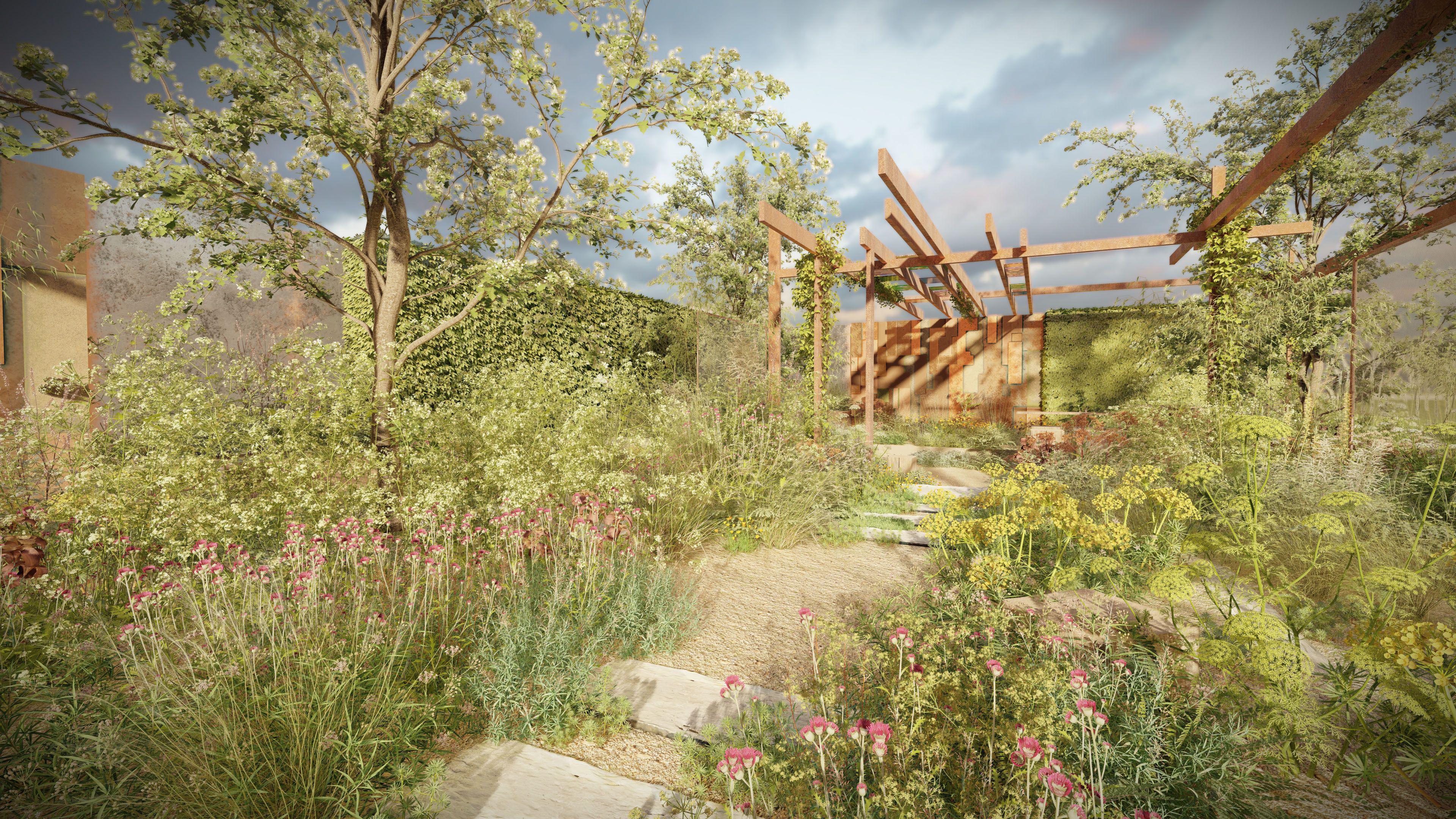 'Imperfect beauty' garden for Chelsea Flower Show