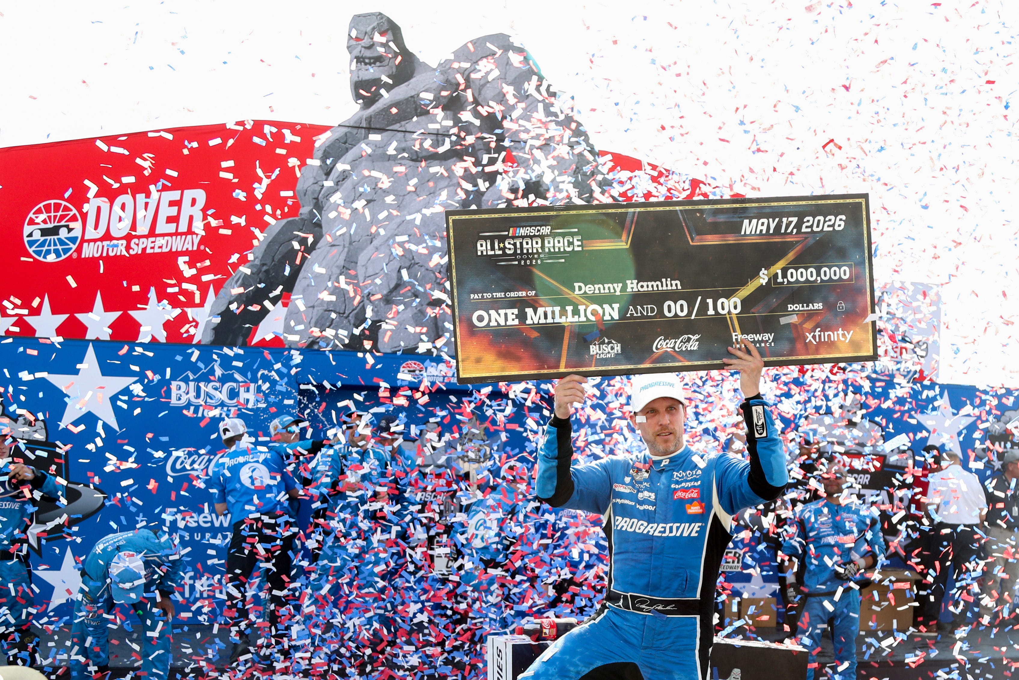 Denny Hamlin wins 2026 NASCAR All-Star Race at Dover Motor Speedway