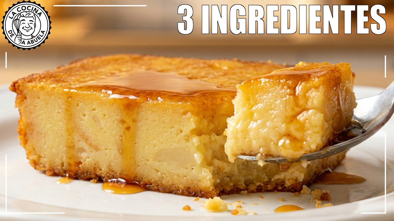 Con 3 patatas hago este postre dulce sin harina y sin leche