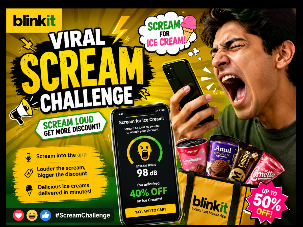 Blinkit viral 'scream challenge' explained: How the ice cream delivery ...