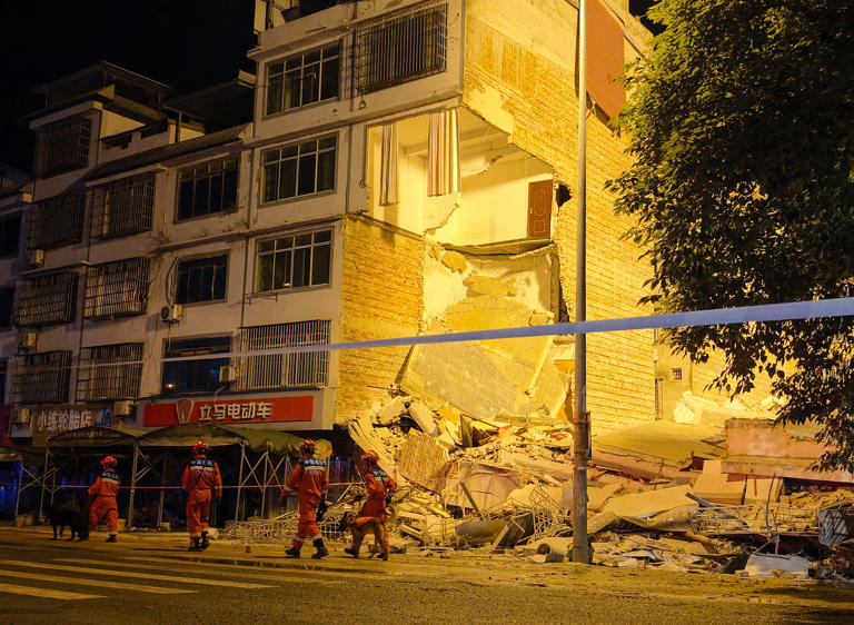 A strong quake in south China kills two people, triggers evacuation of ...