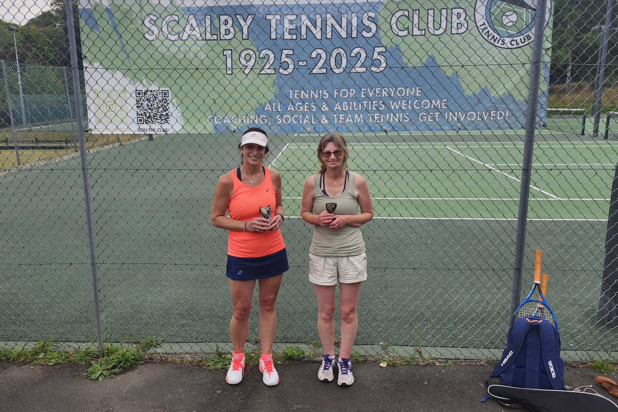 Scalby Tennis Club mixed A team sink Pocklington B