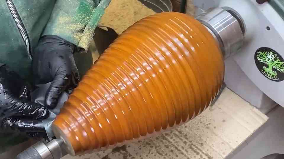 Turning the world’s heaviest wood on a lathe