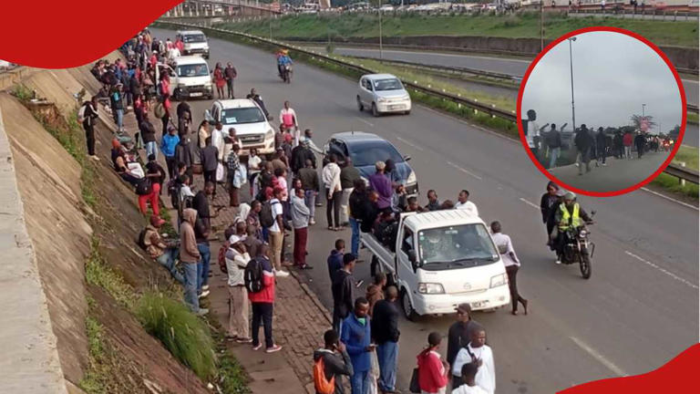 Fuel price protests: Kenyans trek to work as matatu strike takes effect