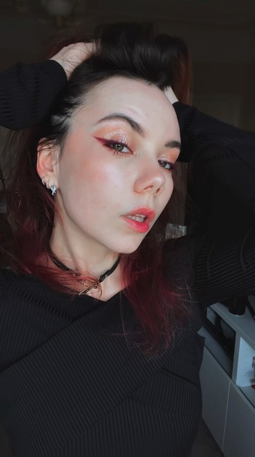 Burgundy makeup transformation look that gets attention