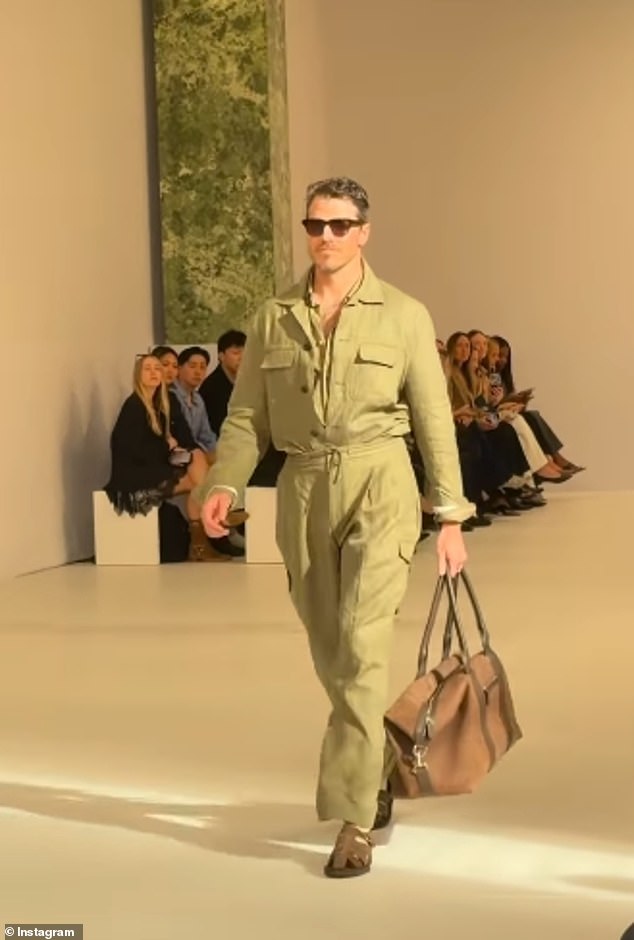 Footy star makes his catwalk debut at one of Australia's biggest ...