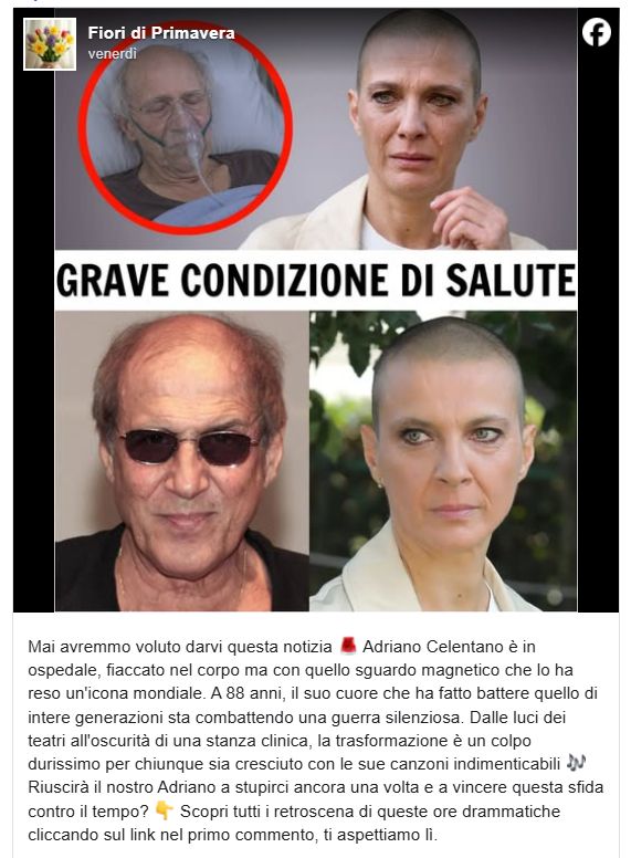 Adriano Celentano ricoverato? Cosa c’è dietro il post allarmante di ...