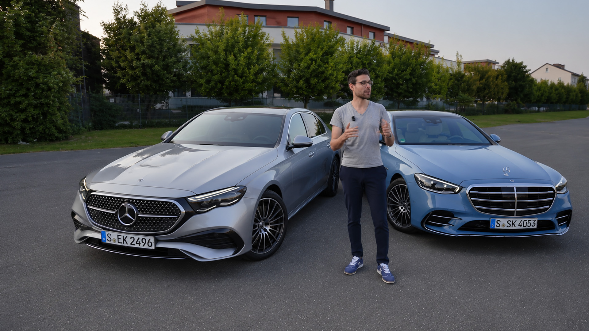 What separates the Mercedes E450 from the S-Class S500?