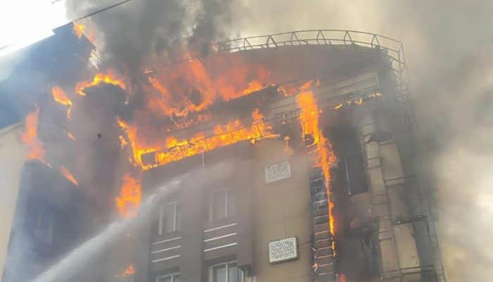 Uttar Pradesh: Massive fire breaks out at hotel in Prayagraj’s Civil Lines