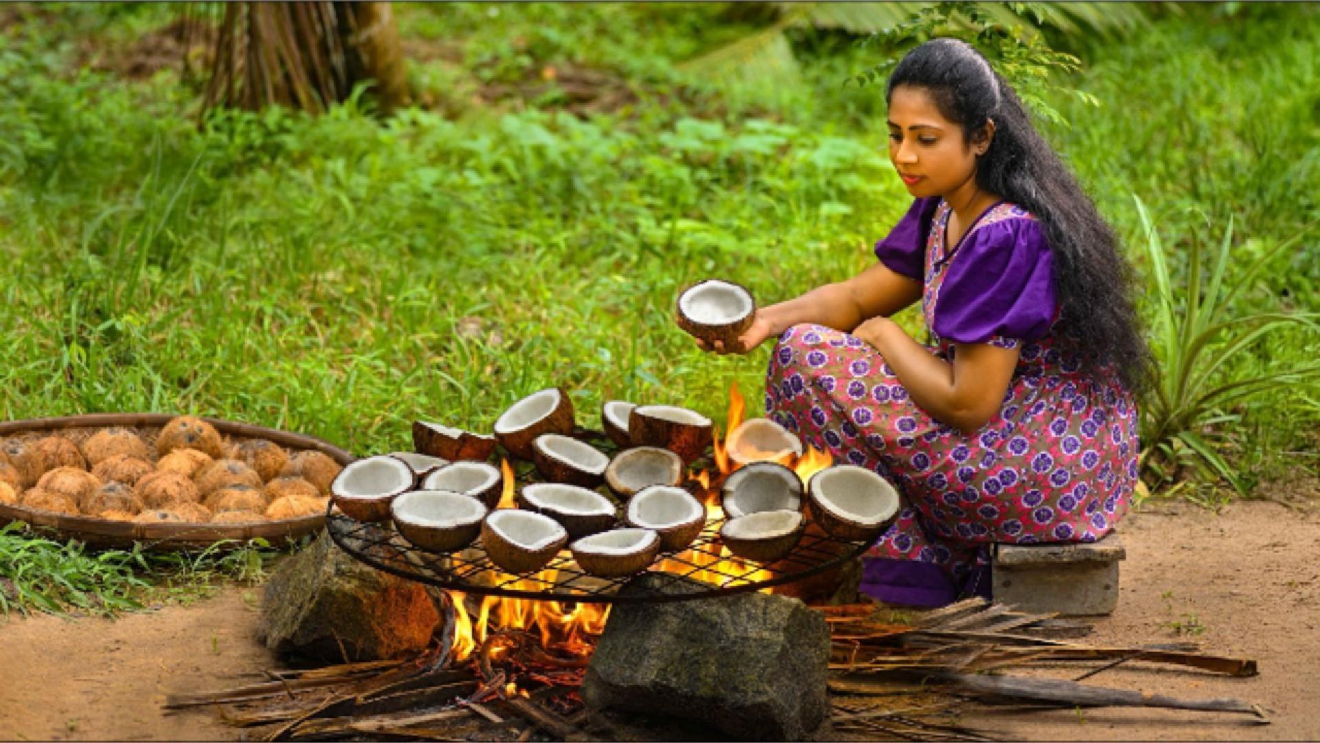 Turning fresh coconuts into homemade desserts from scratch