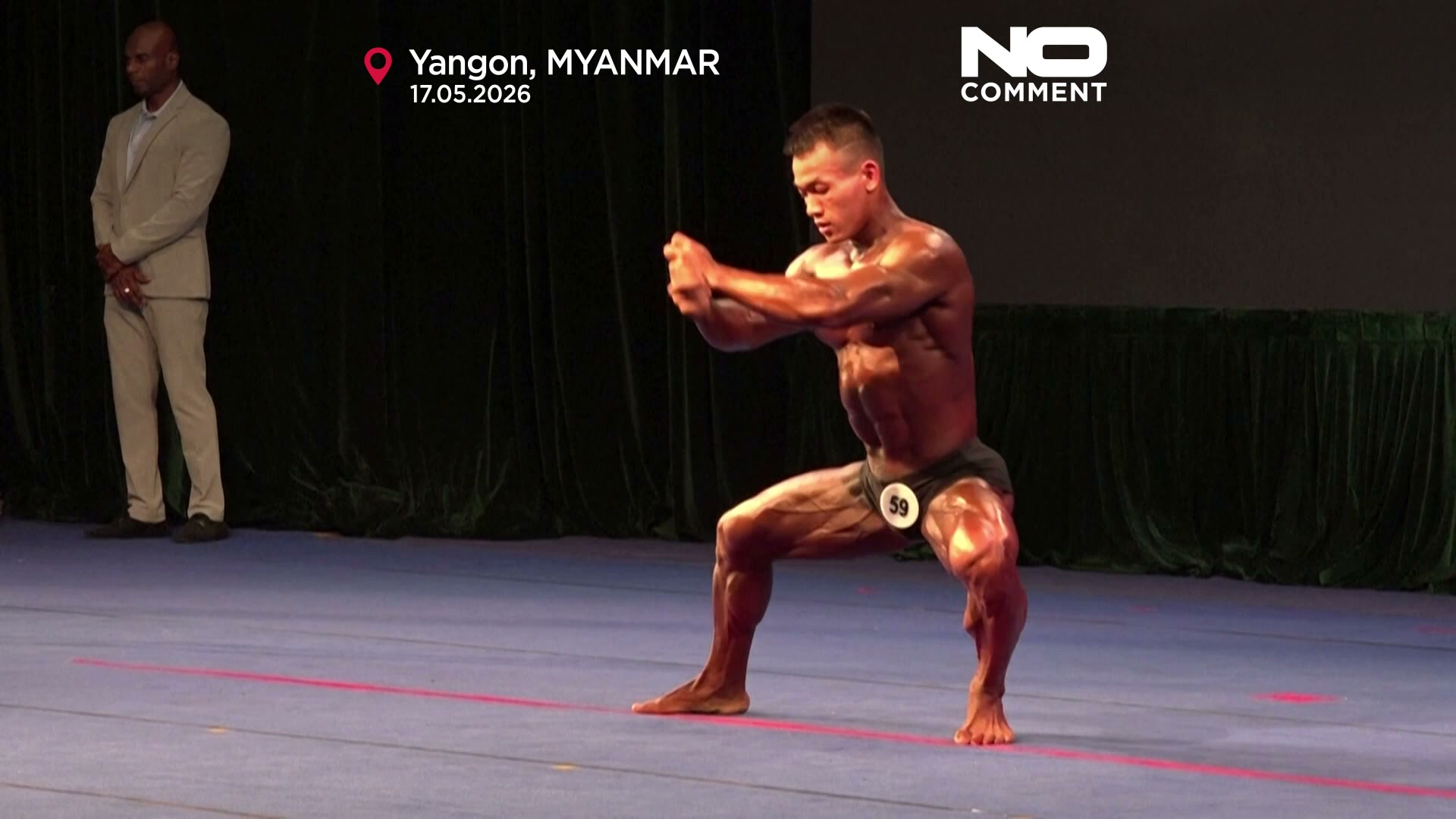 Bodybuilders show off muscles at Southeast Asian championships