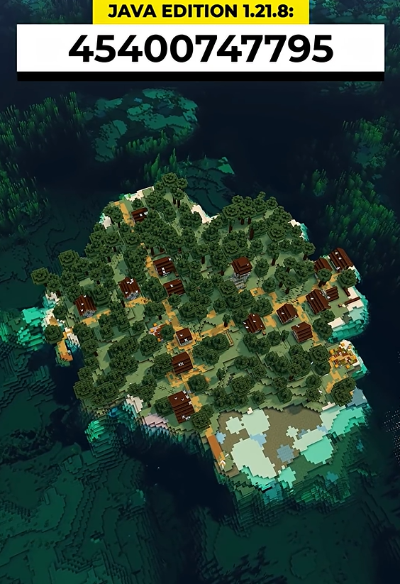 Minecraft abandoned island village seed: Rare survival island exploration