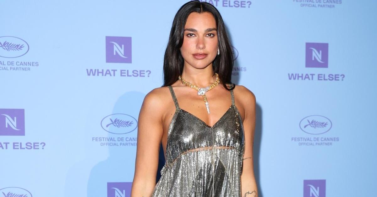 Dua Lipa is the spotlight in blinding Jean Paul Gaultier micro minidress
