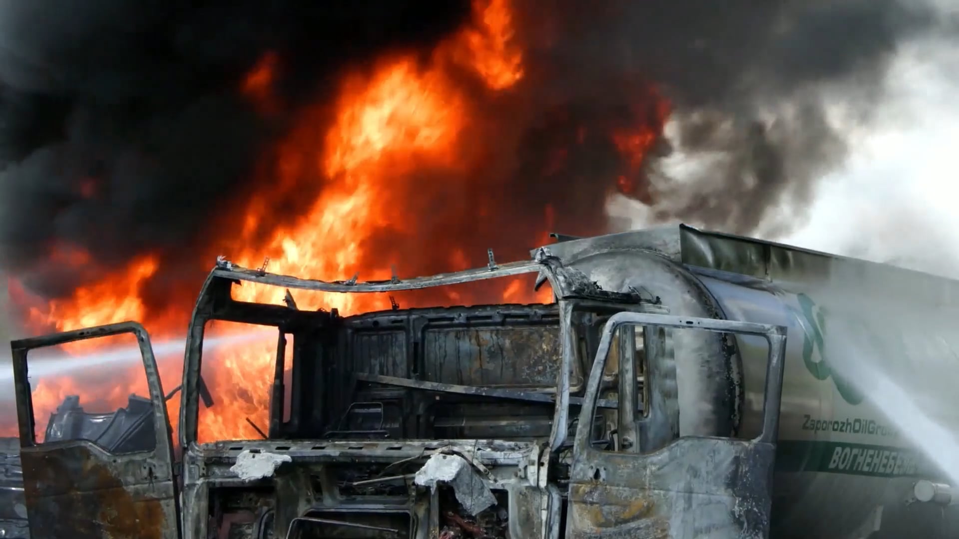 Deadly Russian drone strike ignites fires across Zaporizhzhia