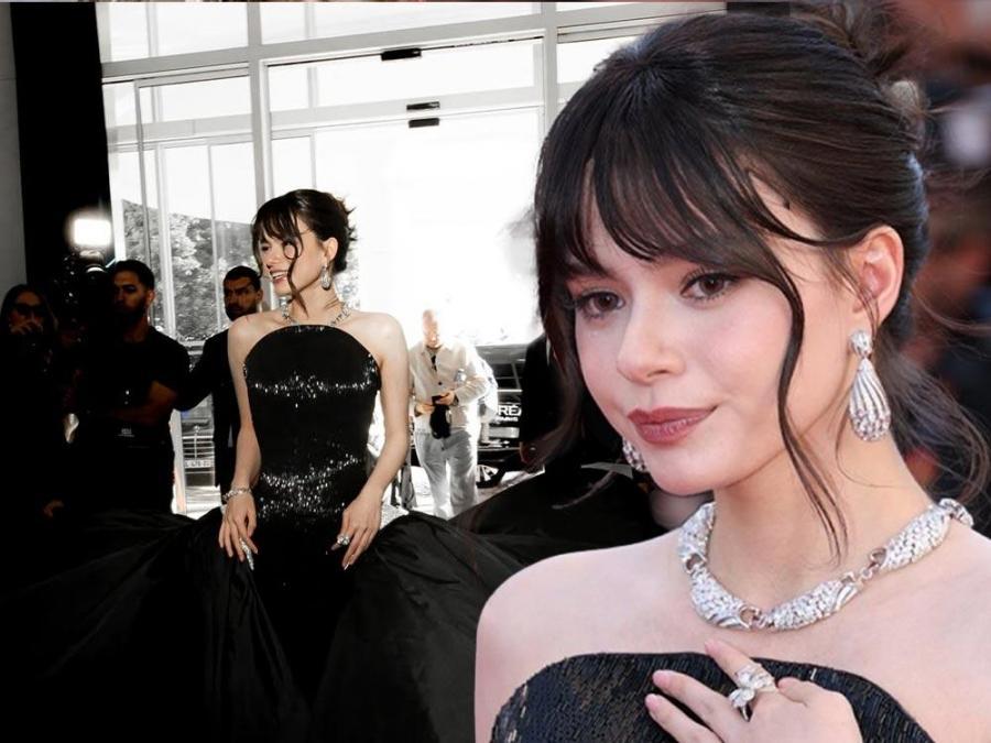 Becky Armstrong is strikingly beautiful at the Cannes Film Festival
