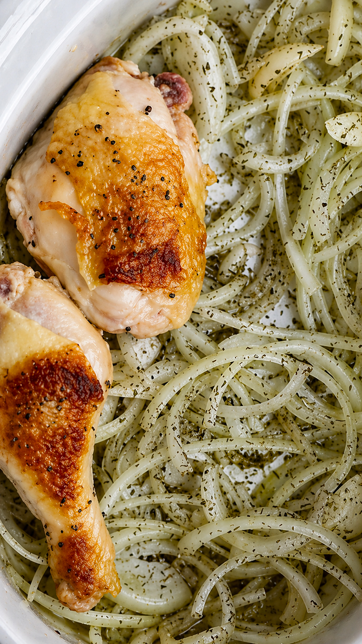 Garlic chicken and couscous recipe for simple home cooking