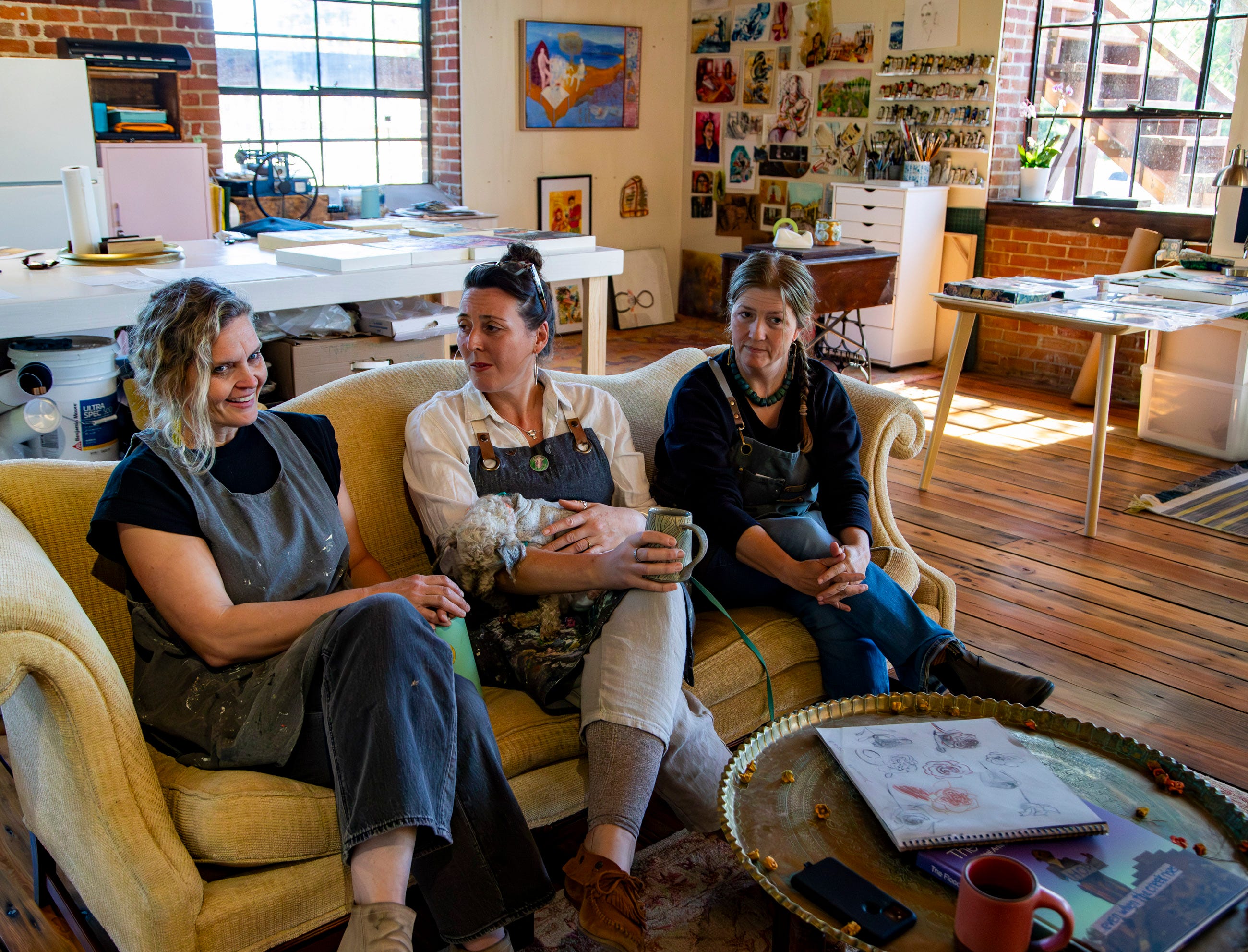 Artists pushed out by Helene flood return to RAD determined to create