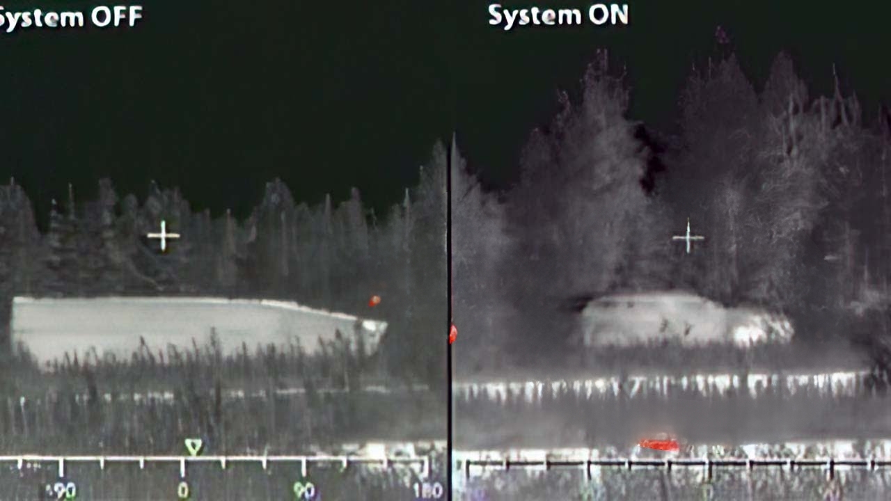 Stealth camouflage turns tank into a car