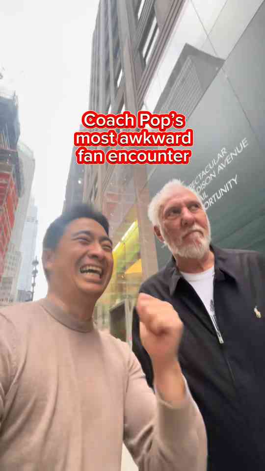 Awkward encounter with Coach Popovich