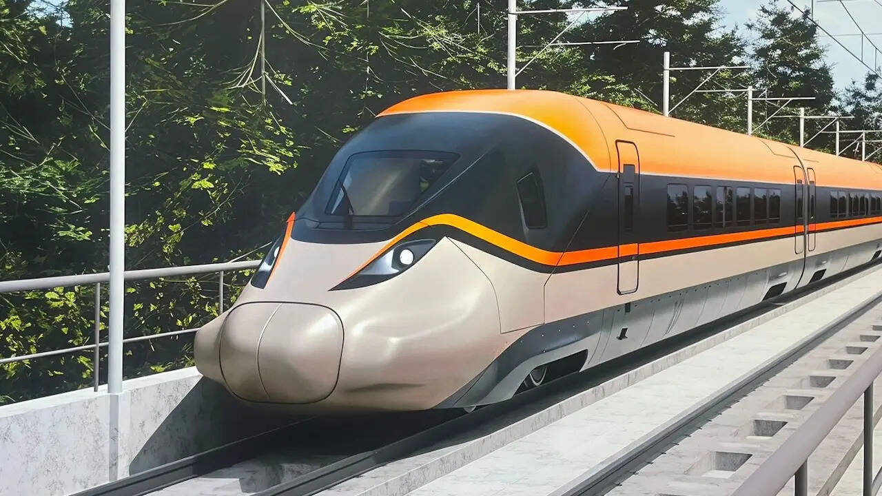 Bullet train first look: Railways reveal proposed high‑speed train design