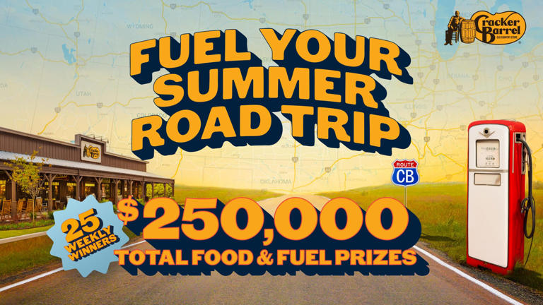 Cracker Barrel is giving away $250,000 in free gas, food this summer