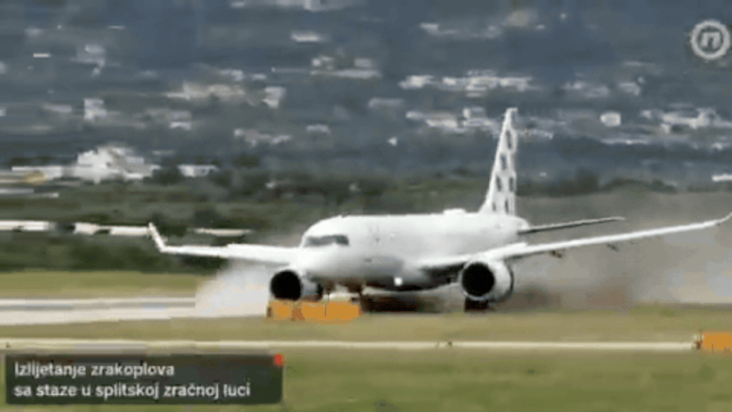 Watch: Croatia Airlines plane skids off runway during aborted take-off