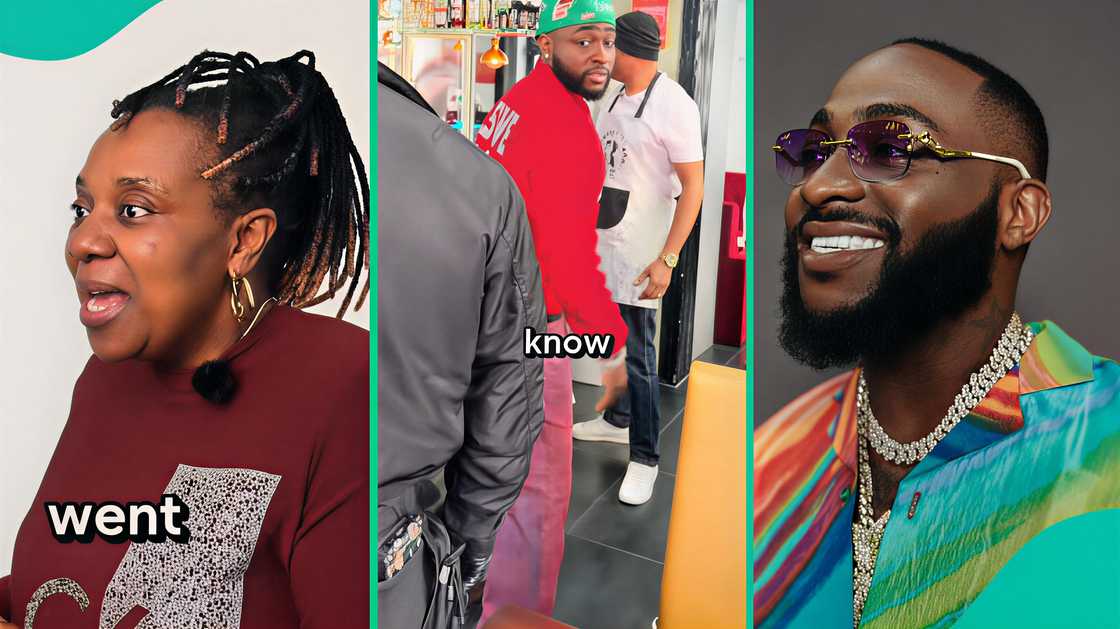 Restaurant owner left stunned after Davido pulls up to her eatery in a ...