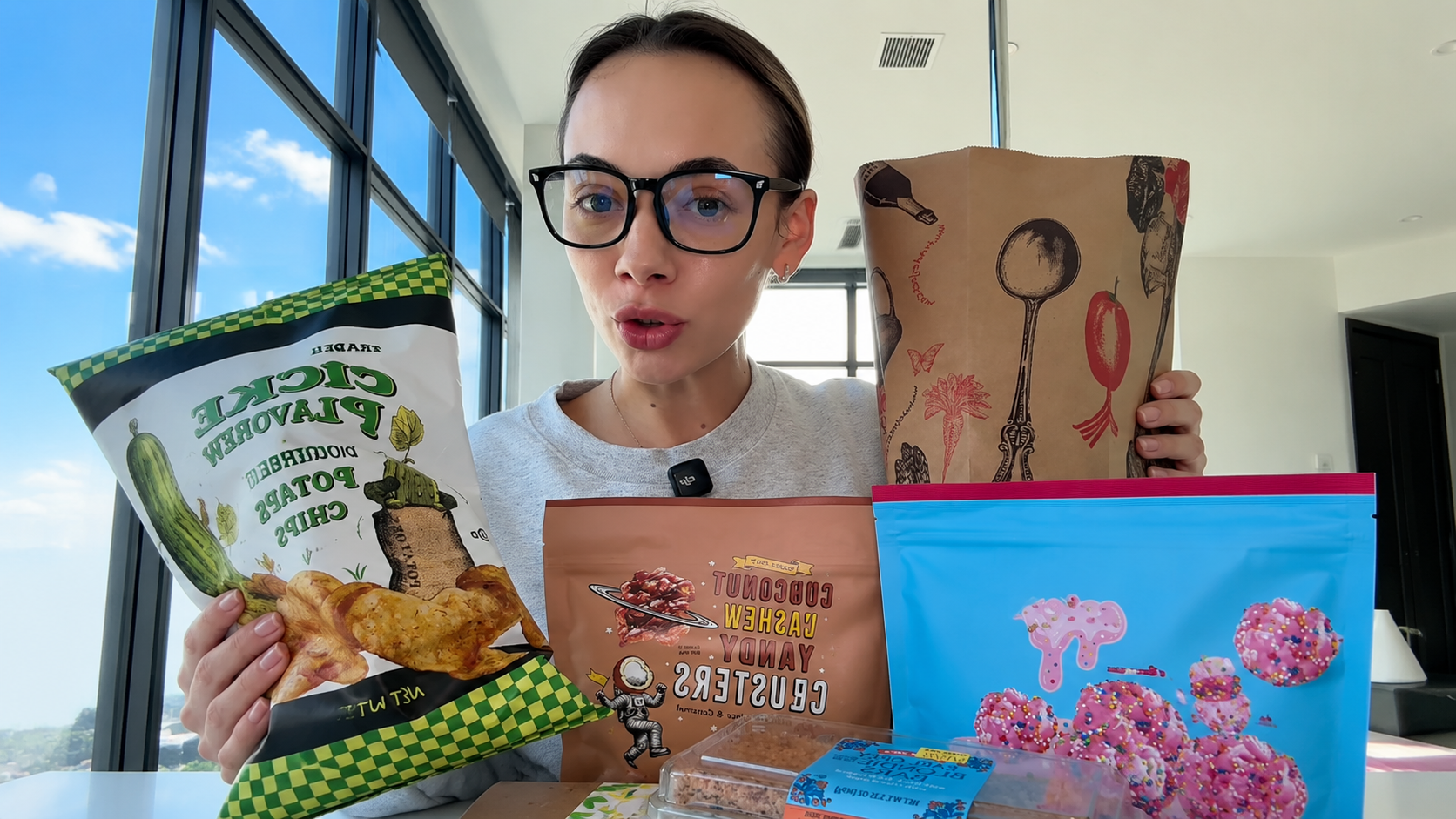 Trying a ton of new snacks from Trader Joe’s