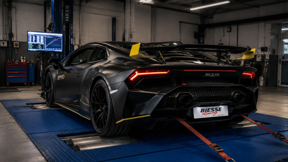 Lamborghini Huracan STO V10 sound high RPM dyno runs