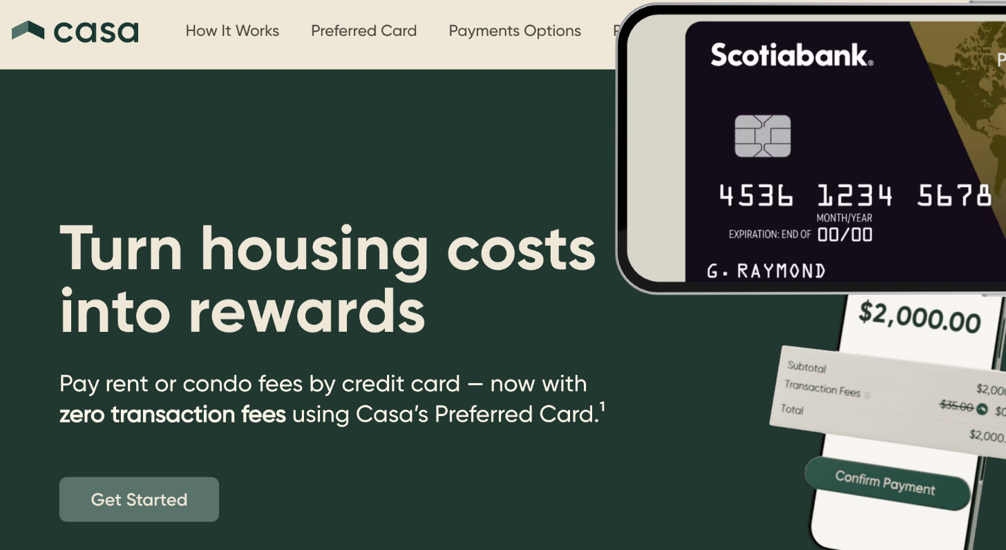 Could your rent payment finally earn you points? Scotiabank and Casa ...