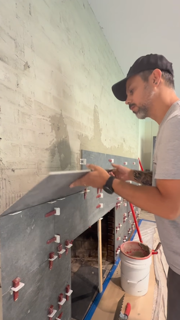 Is this the proper way to install tiles?