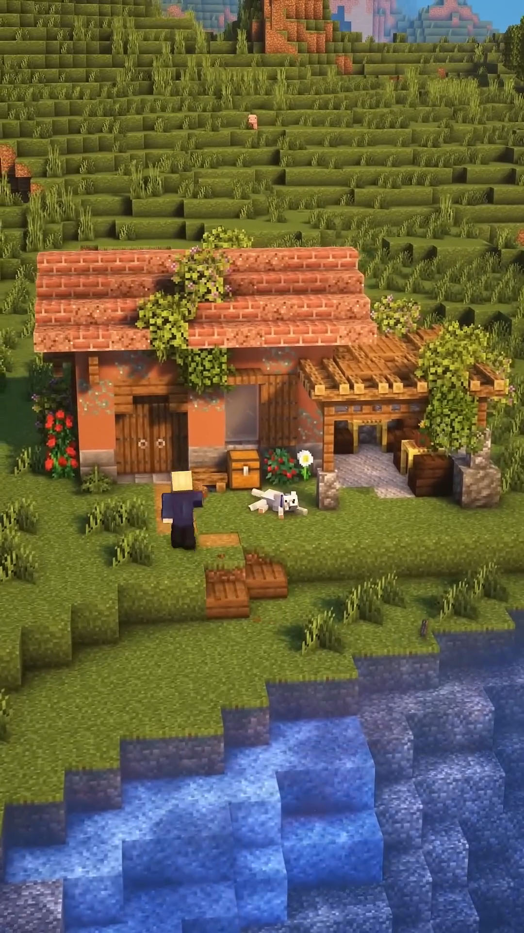 A cozy starter cottage with storage and pet space
