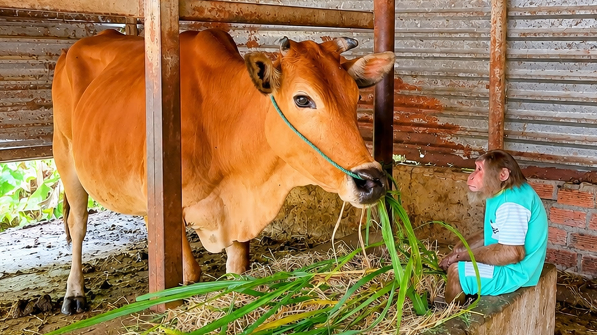Stubborn Cow Refuses Moving So CUTIS Finds Clever Solution