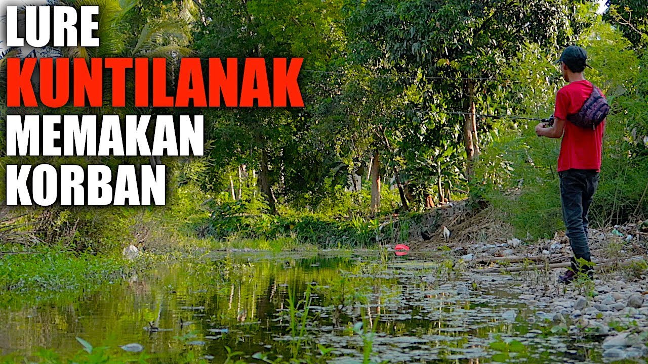 Tantangan mancing pakai lure kuntilanak berujung menegangkan