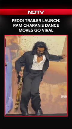 Ram Charan's dance moves during Peddi trailer launch go viral