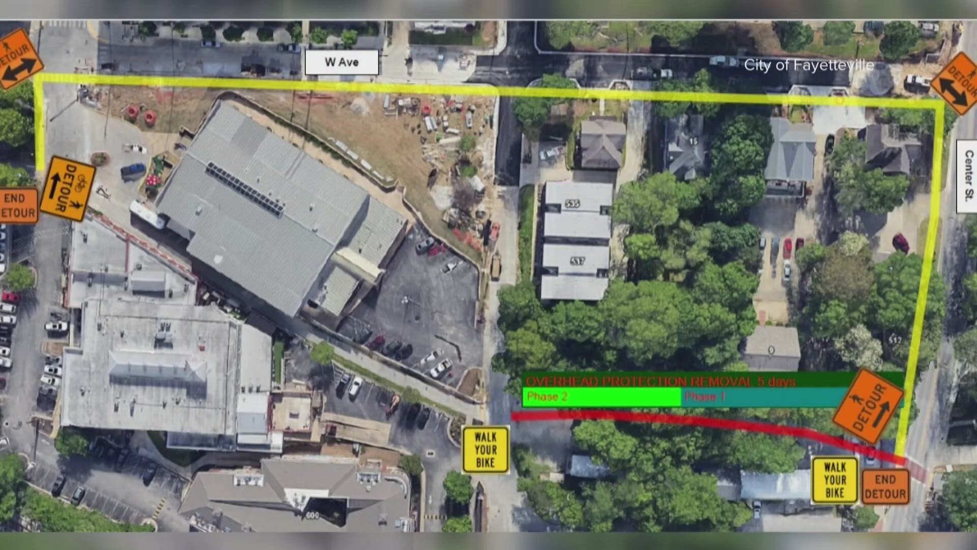 Section of Razorback Greenway closed until Friday