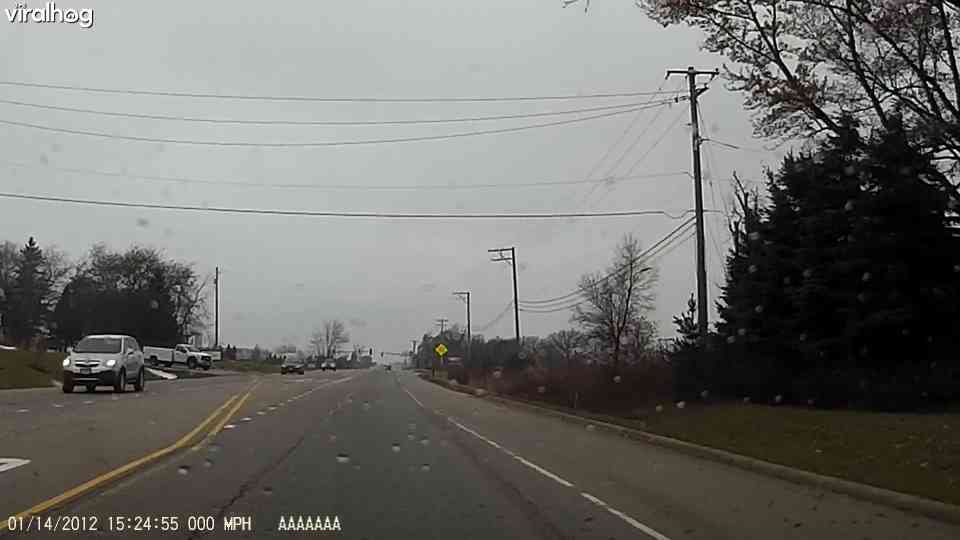 Car Crash On Green Left Turn Intersection