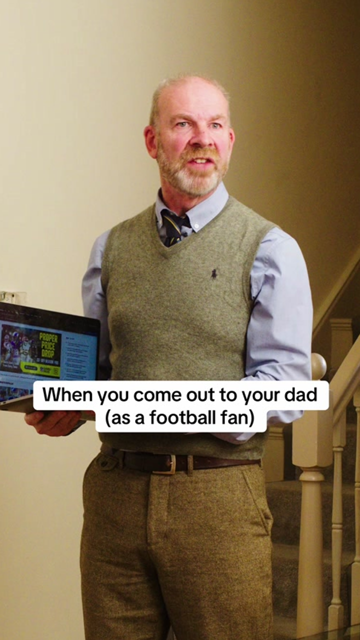 A football fan tries to defend his NFL obsession to his parents