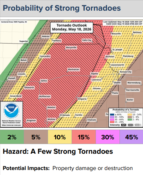 NE Kansas preps for severe storms; area under flood watch
