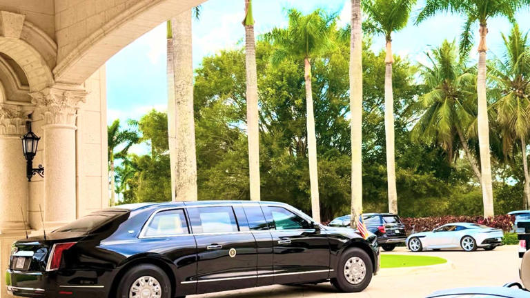 Graduates greet Trump motorcade with middle fingers on way to golf club