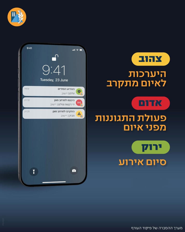 Home Front Command app gets new update with clearer notifications for ...