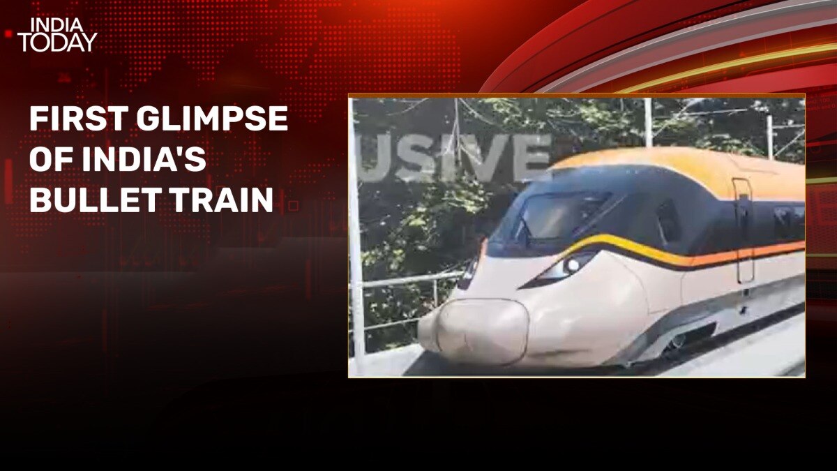 Railway ministry unveils first look of India's bullet train