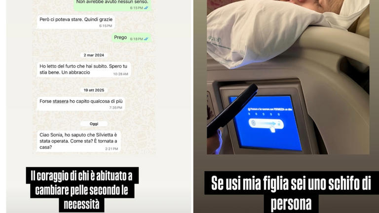 Sonia Bruganelli e la figlia ricoverata in ospedale, lei pubblica i ...