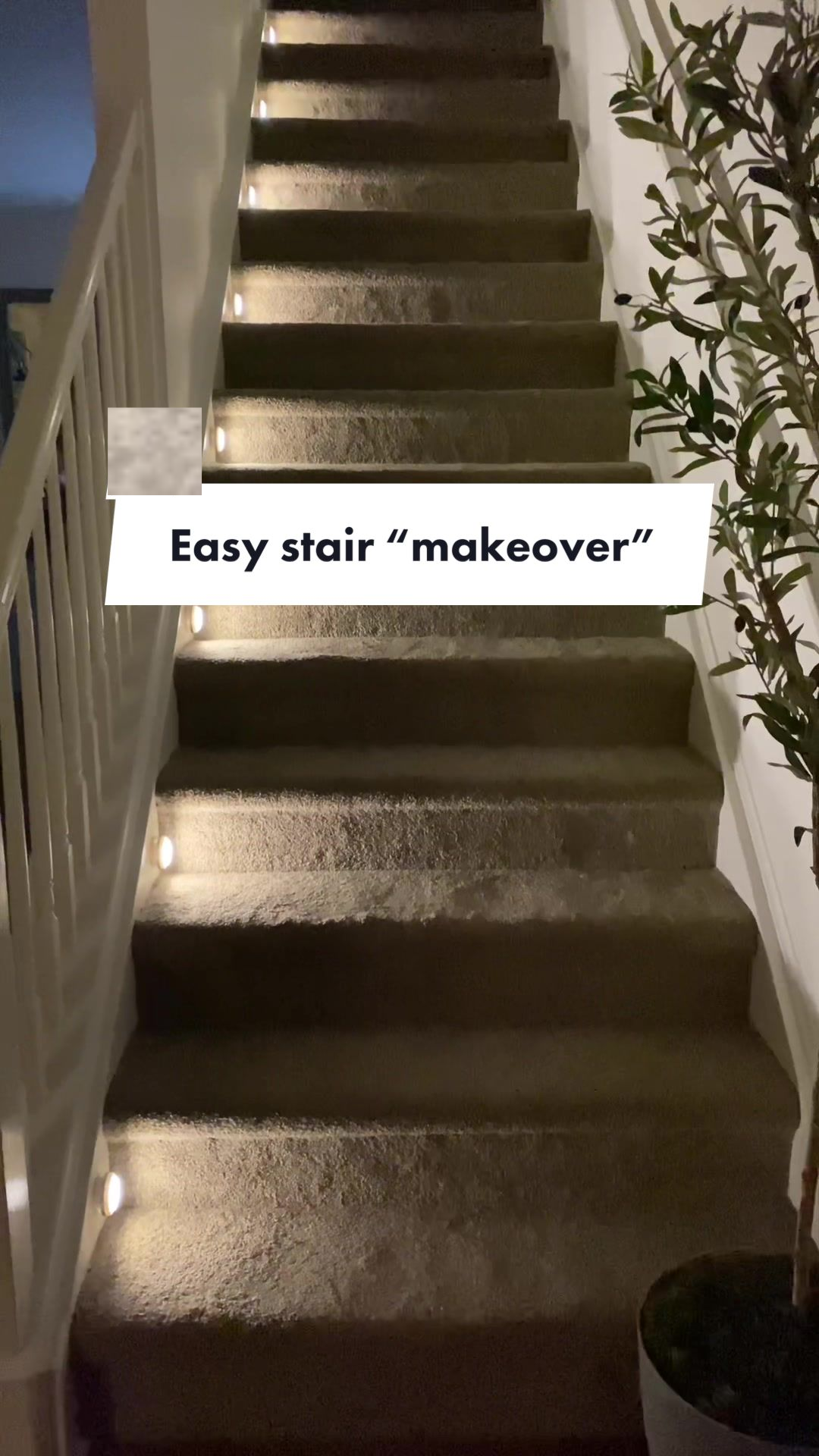 This affordable lighting upgrade completely changed the stairs
